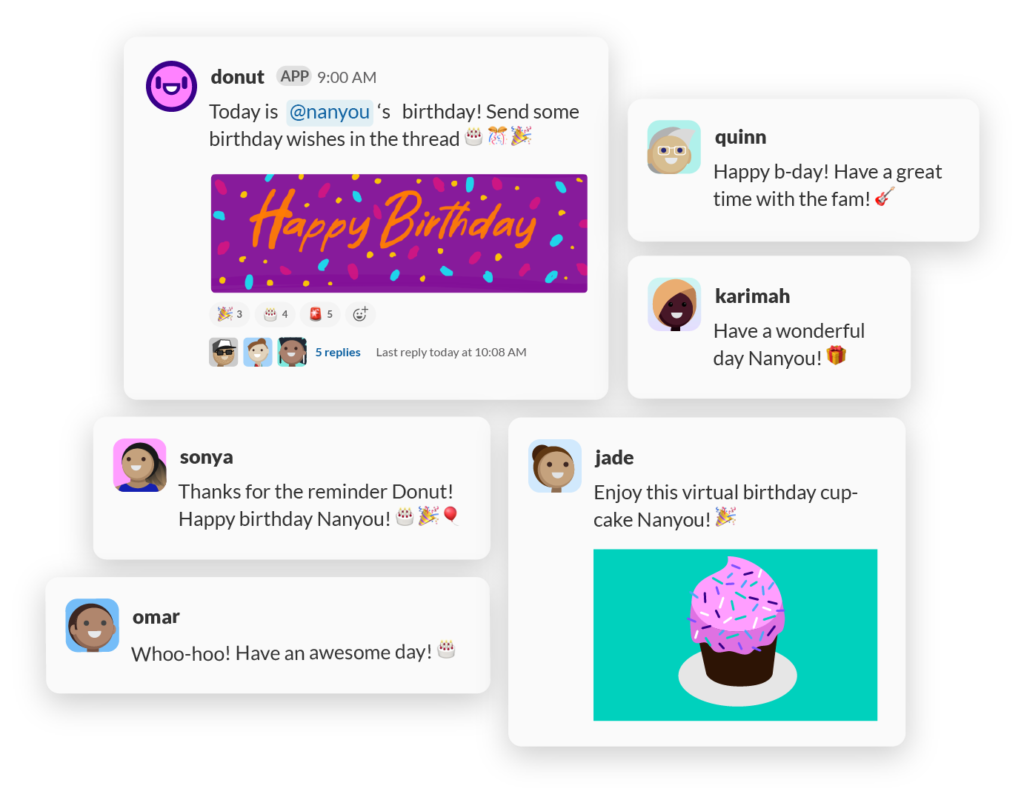 Fun Virtual Backgrounds for Celebrations at Work – Donut