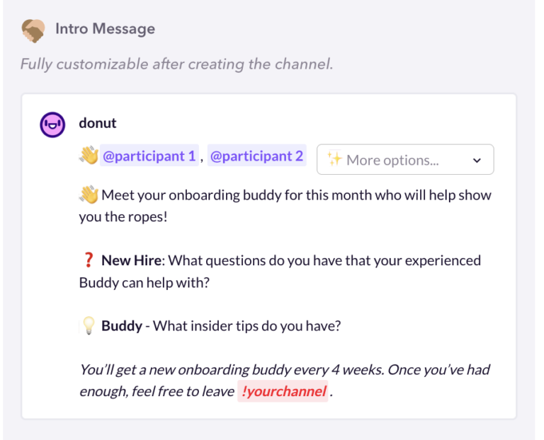 Slack Intros - New Hires | Slack Channel Templates by Donut