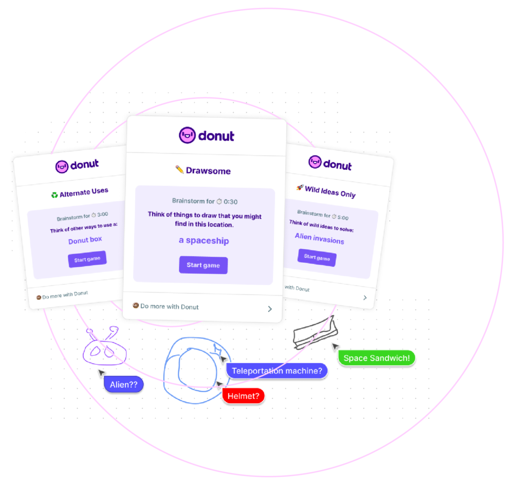 Enable collaboration and gathering across teams with Donut