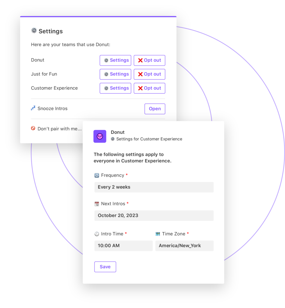 Donut for Microsoft Teams